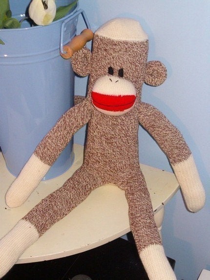 Kit Traditional Rockford Red Heel Sock Monkey Socks By BrightsIdea