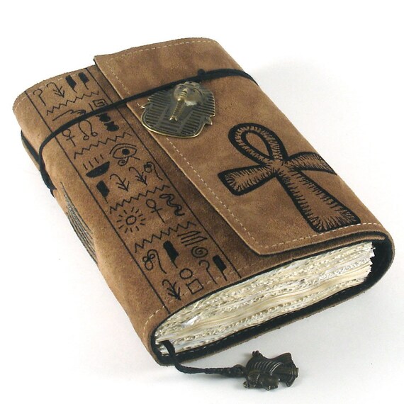 Ancient Egypt Leather Journal Notebook Diary by Kreativlink