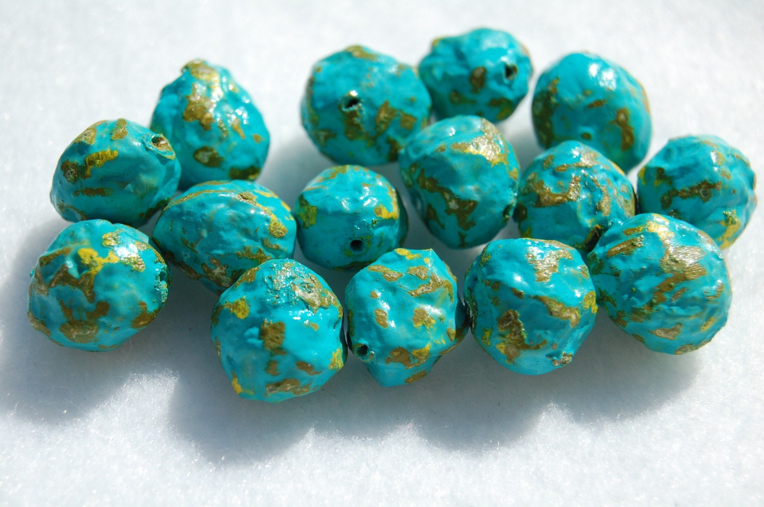 Turqoise Rocks Paper Mache Beads By MySweetThree On Etsy turqoise-rocks-paper-mache-beads-by-mysweetthree-on-etsy