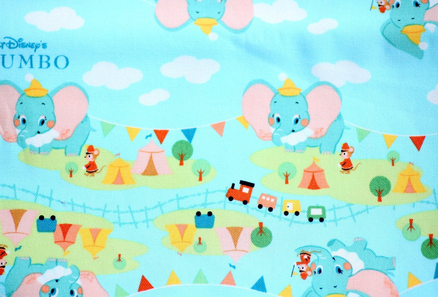 Disney Fabric Dumbo Print Half Yard By Beautifulwork On Etsy