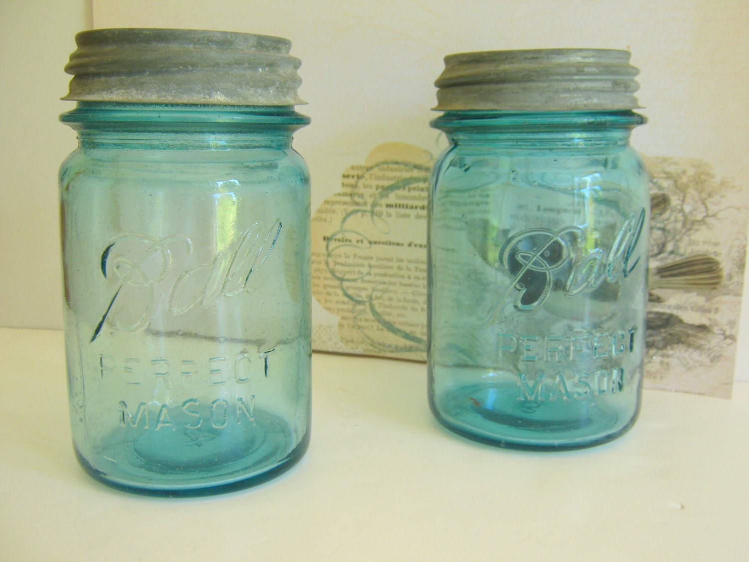 Ball Mason Jars Perfect Mason Pint Size By RollingHillsVintage Ball Mason Jars Perfect Mason Pint Size By RollingHillsVintage