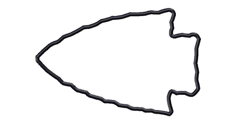 Arrowhead Indian Arrow Clip Art Sketch Coloring Page