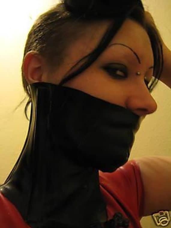 New Latex Simple Posture Collar Gag By Sinnersskin On Etsy