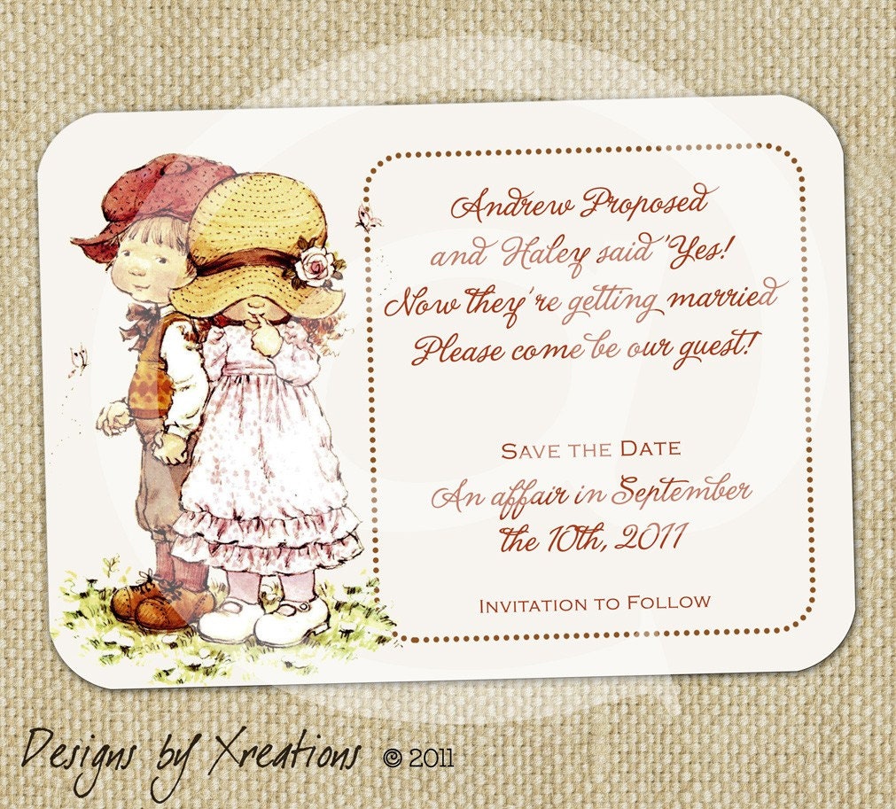 Cute Save The Date Invitation Wedding By PinkPaperTrail On Etsy Cute Save The Date Invitation Wedding By PinkPaperTrail On Etsy