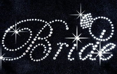 Items Similar To Bride Rhinestone Iron On Transfer With Wedding Ring