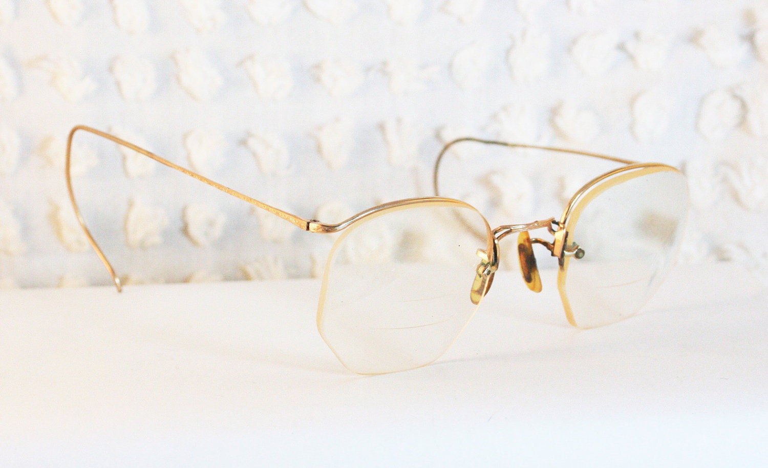 Ful Vue Numont 1940's Eyeglasses Wire Rim Invisible by DIAeyewear Ful Vue Numont 1940's Eyeglasses Wire Rim Invisible by DIAeyewear