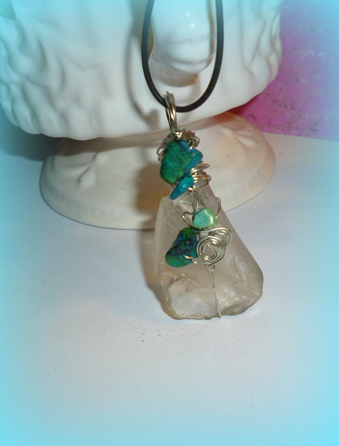 Wire Wrapped Sea Glass From Scotland By Pinkrocksboutique On Etsy