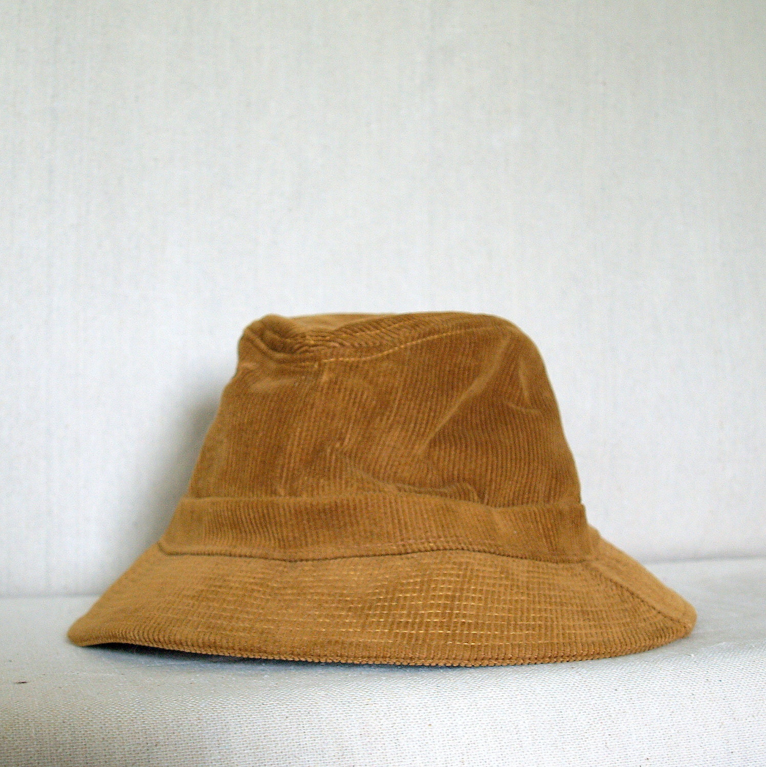 Vintage Corduroy Bucket Hat Brimmed Classic By Acesfindsvintage
