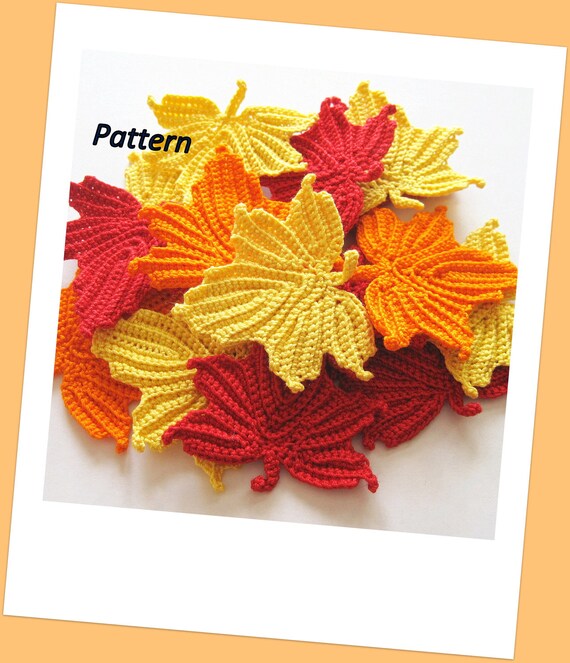 Maple Leaves Crochet Pattern By GoldenLucyCrafts On Etsy