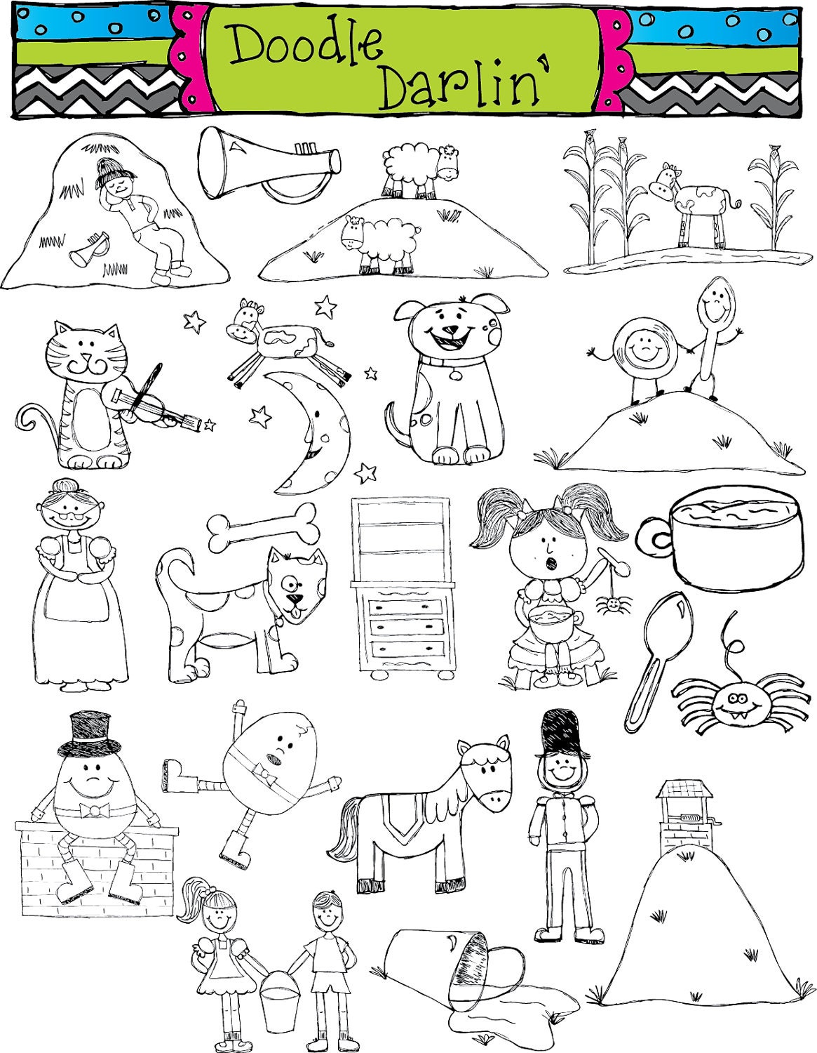 Black And White Nursery Rhymes at Tristan Oflaherty blog
