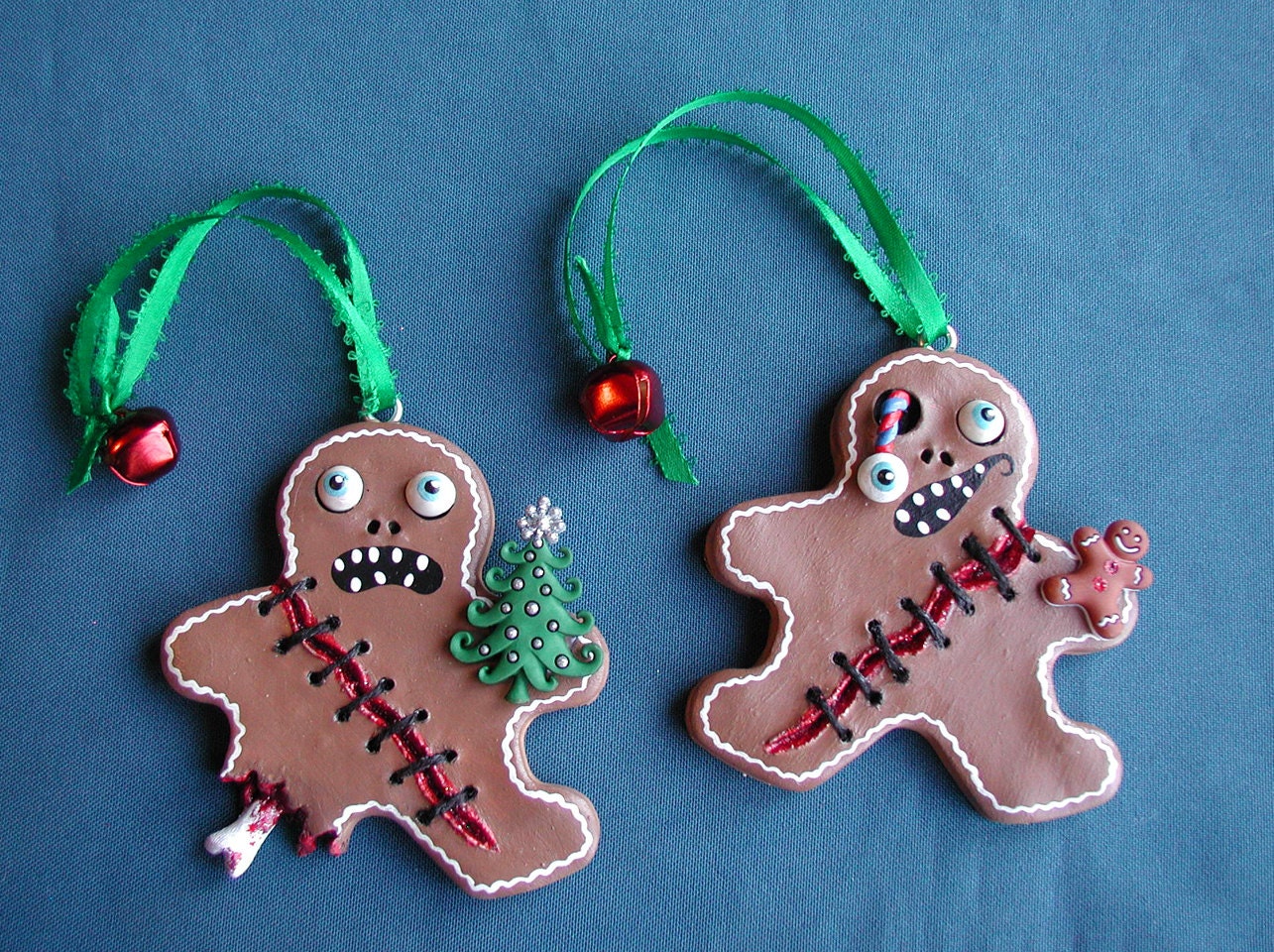 RESERVED For Sara Brookes Zombie Gingerbread Men by CREEPYSTUFF