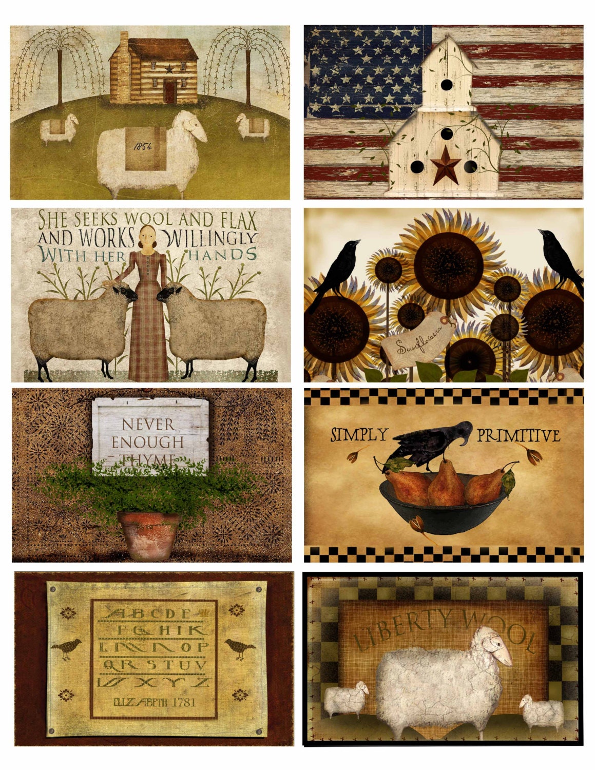 Free Printable Primitive Labels Printable Blank World