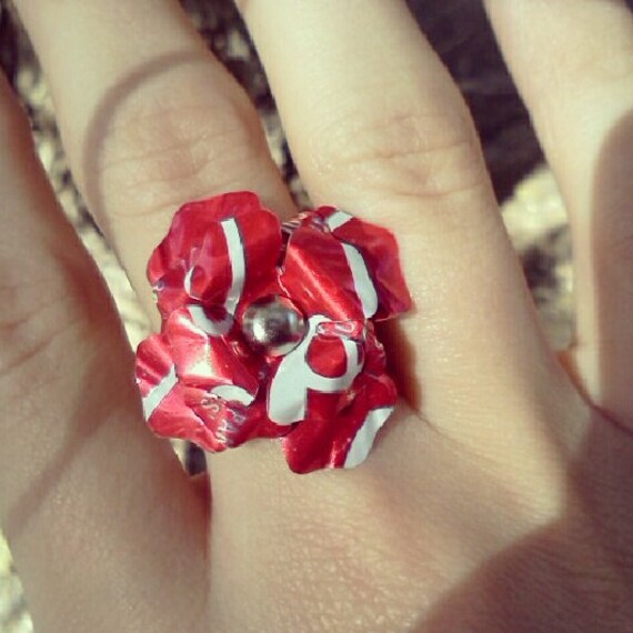 Coca Cola Ring Aluminum Tin Can Recycled Soda By Absolutejewelry