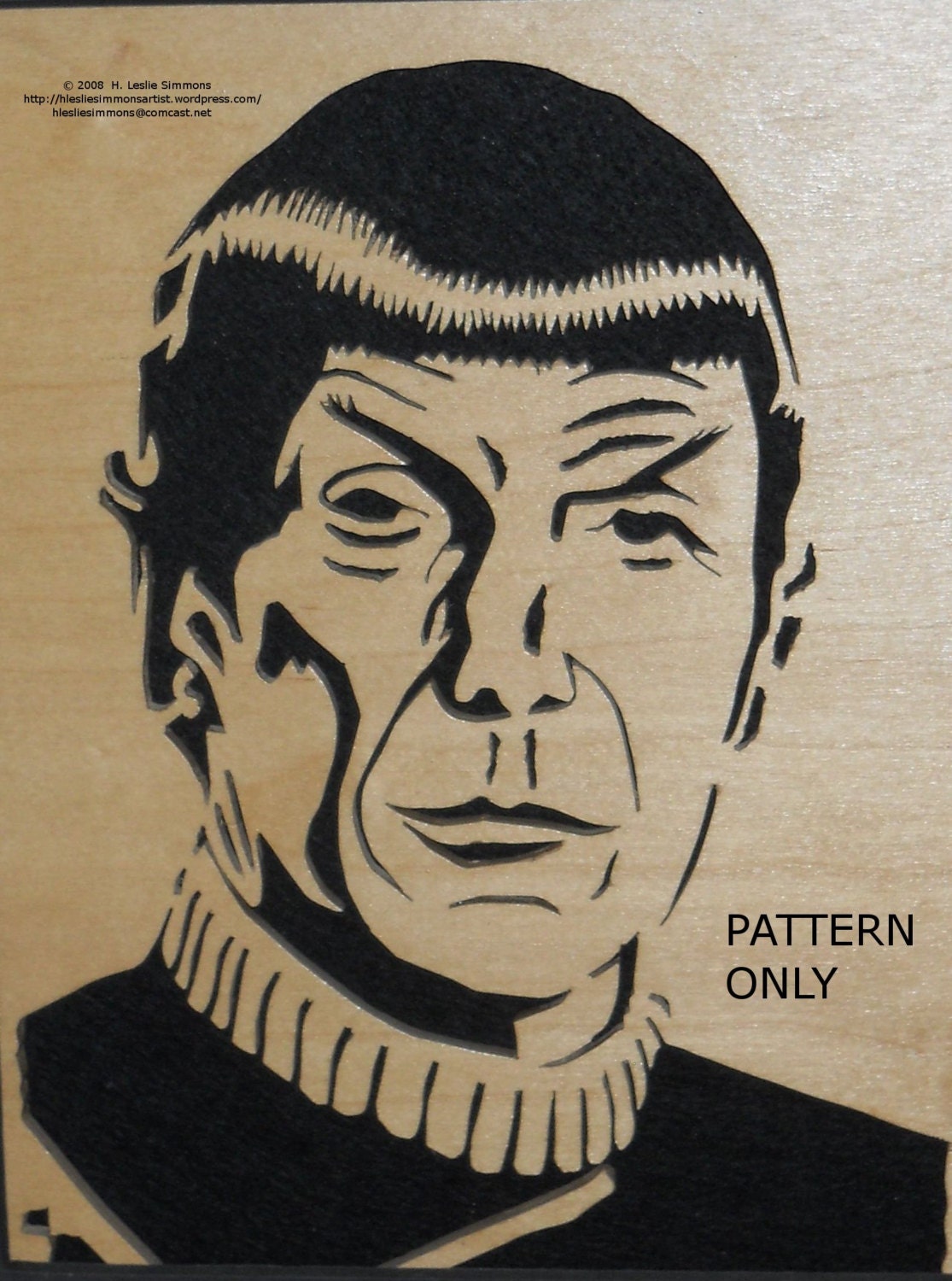 Custom Order for a Scroll Saw Portrait of by HLeslieSimmonsArtist