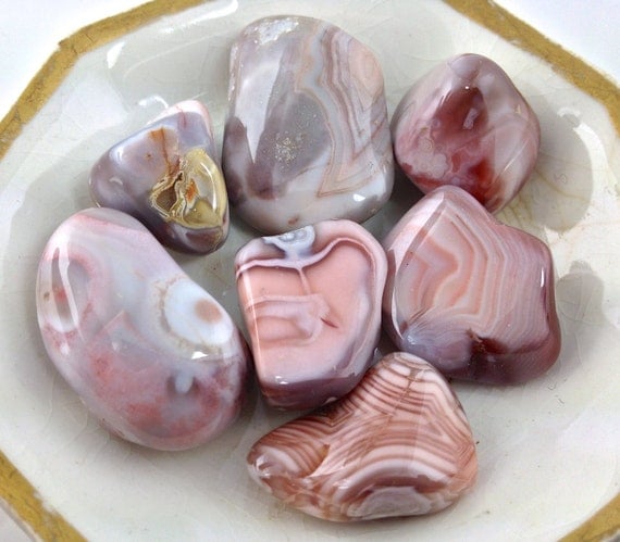 Botswana Agate Pink Botswana Agate Tumbled by fallhillbeadandgem Botswana Agate Pink Botswana Agate Tumbled by fallhillbeadandgem