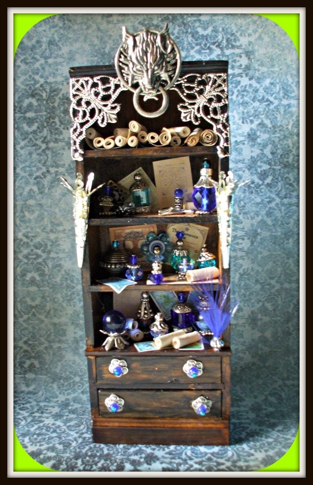 Gothic Witch Wizard Halloween Dollhouse By Midnightsdreams On Etsy
