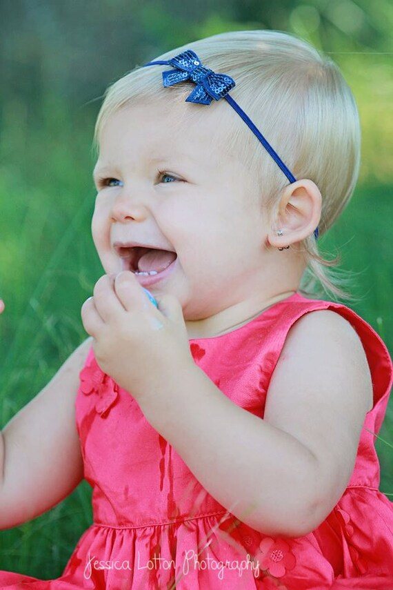 Navy Bow Baby Headbands Newborn Headband by BabyliciousDivas Navy Bow Baby Headbands Newborn Headband by BabyliciousDivas