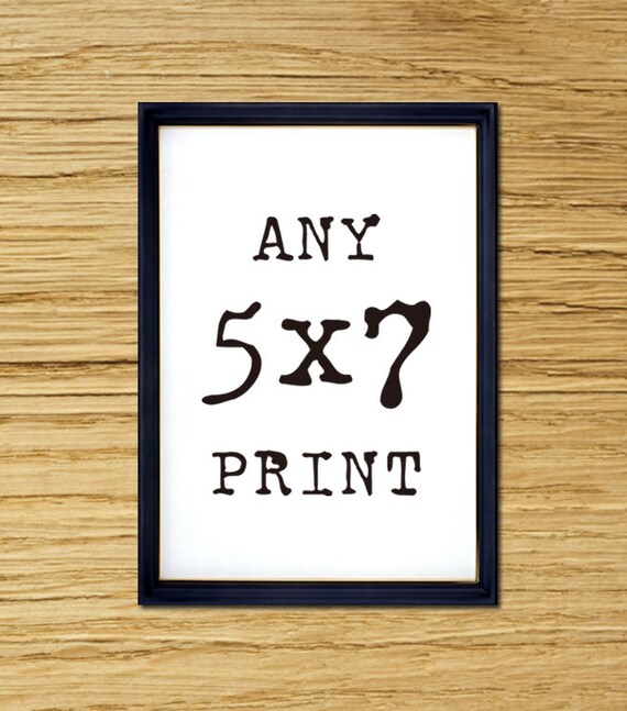 Items Similar To Choose Any Print 5x7 Art Print By ColorZen On Etsy 