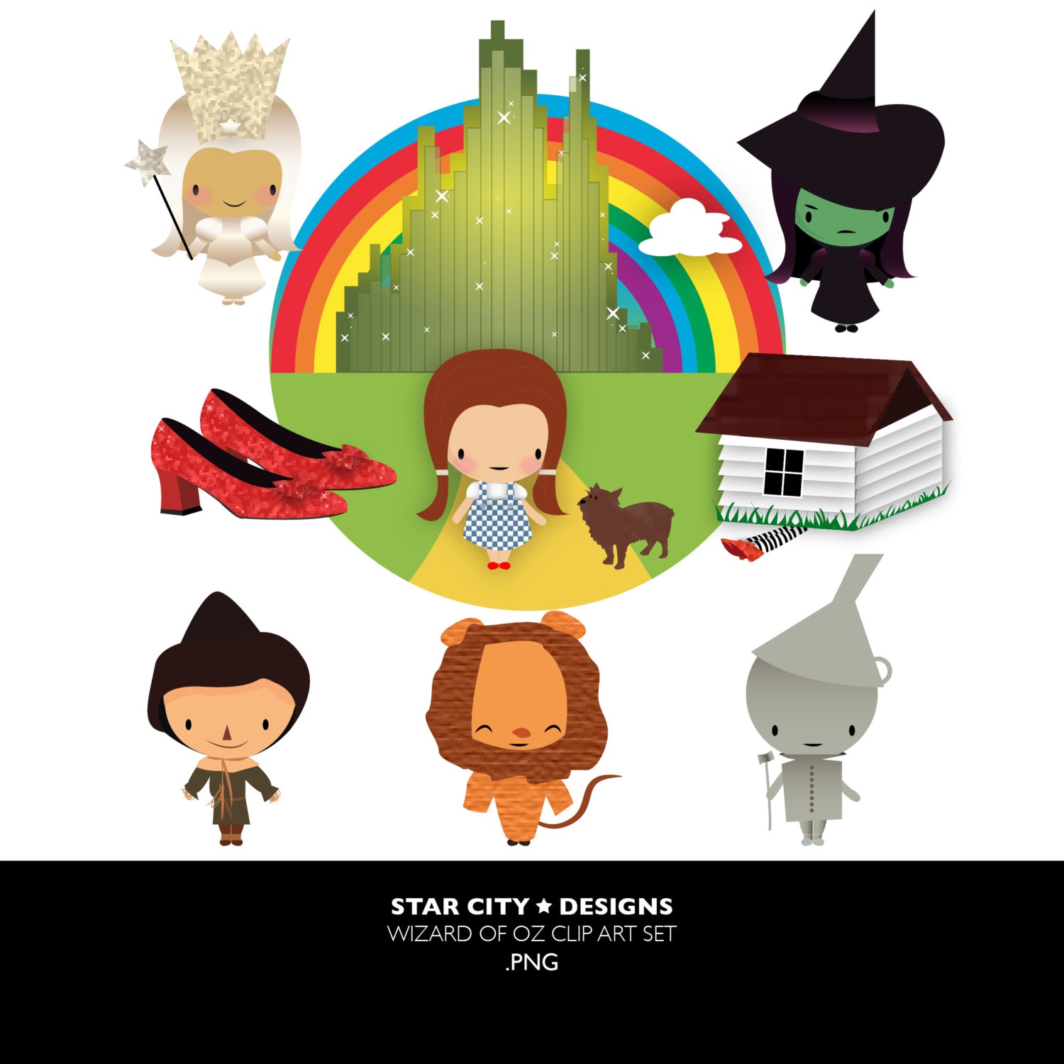 Oz Clip Art Clipart Vector Art Graphics for by StarCityDesigns