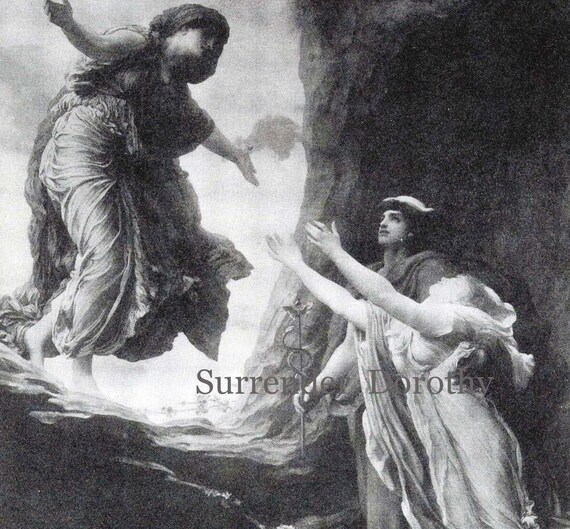 Persephone Returns To Demeter Her Mother Mythology Art Print