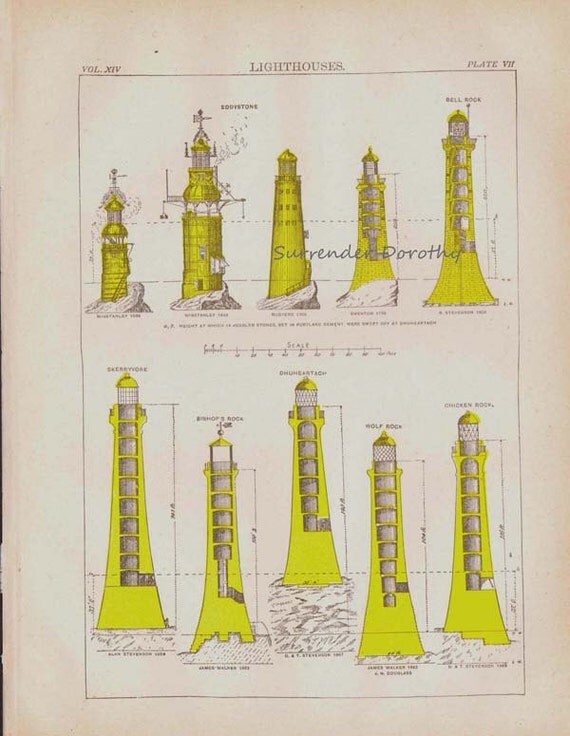 British Lighthouses 1892 Victorian England by SurrenderDorothy