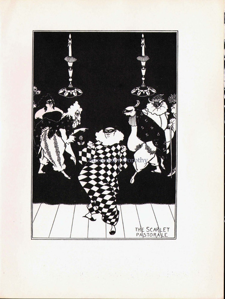 Scarlet Pastorale Aubrey Beardsley Theatrical by SurrenderDorothy