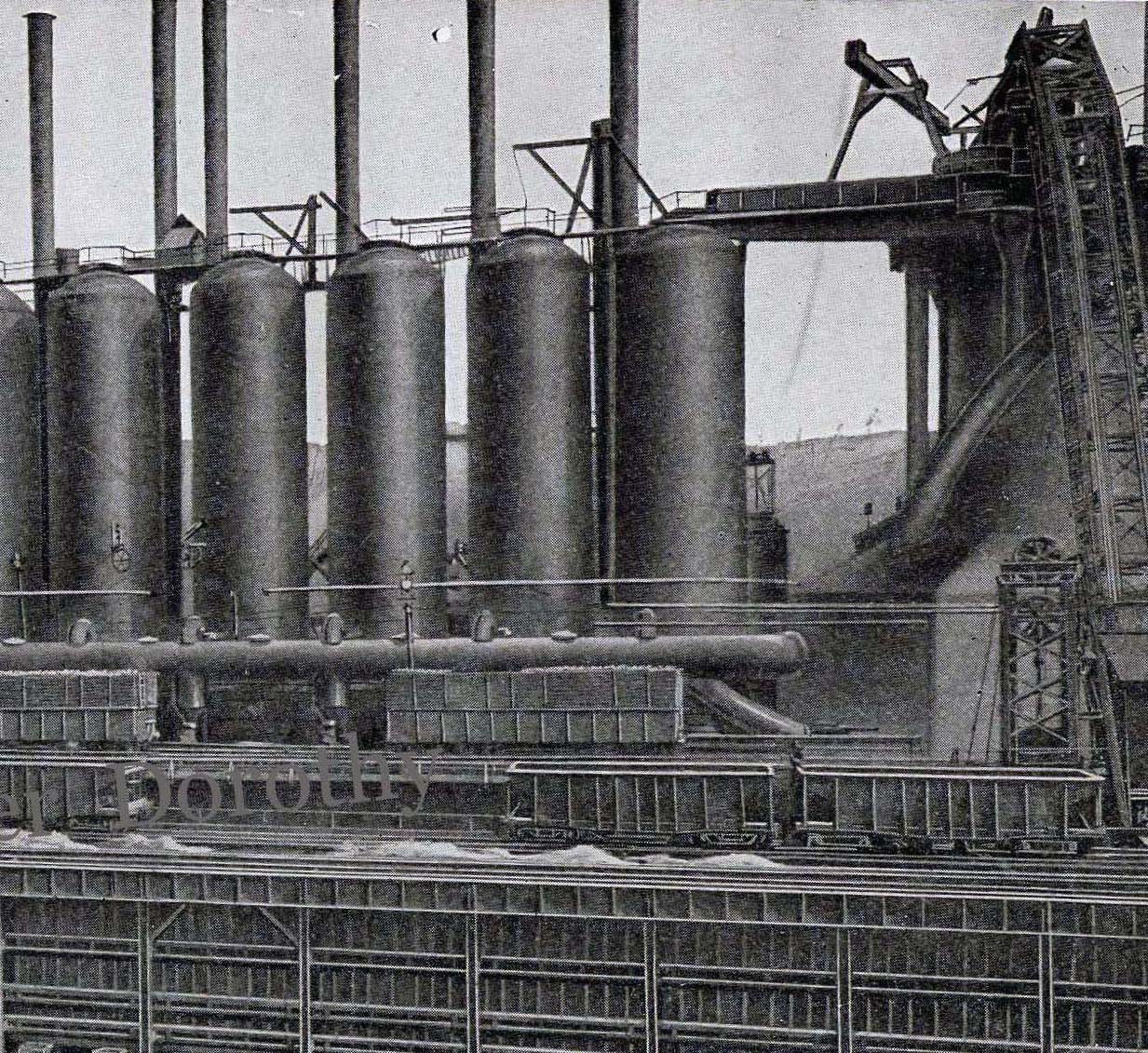 Steel Mill Foundry Blast Furnace Heavy Industry Vintage