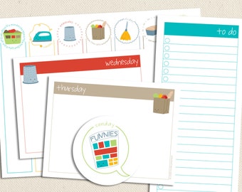 Crafty Characters Printable Calling Cards or Tags by wildolive