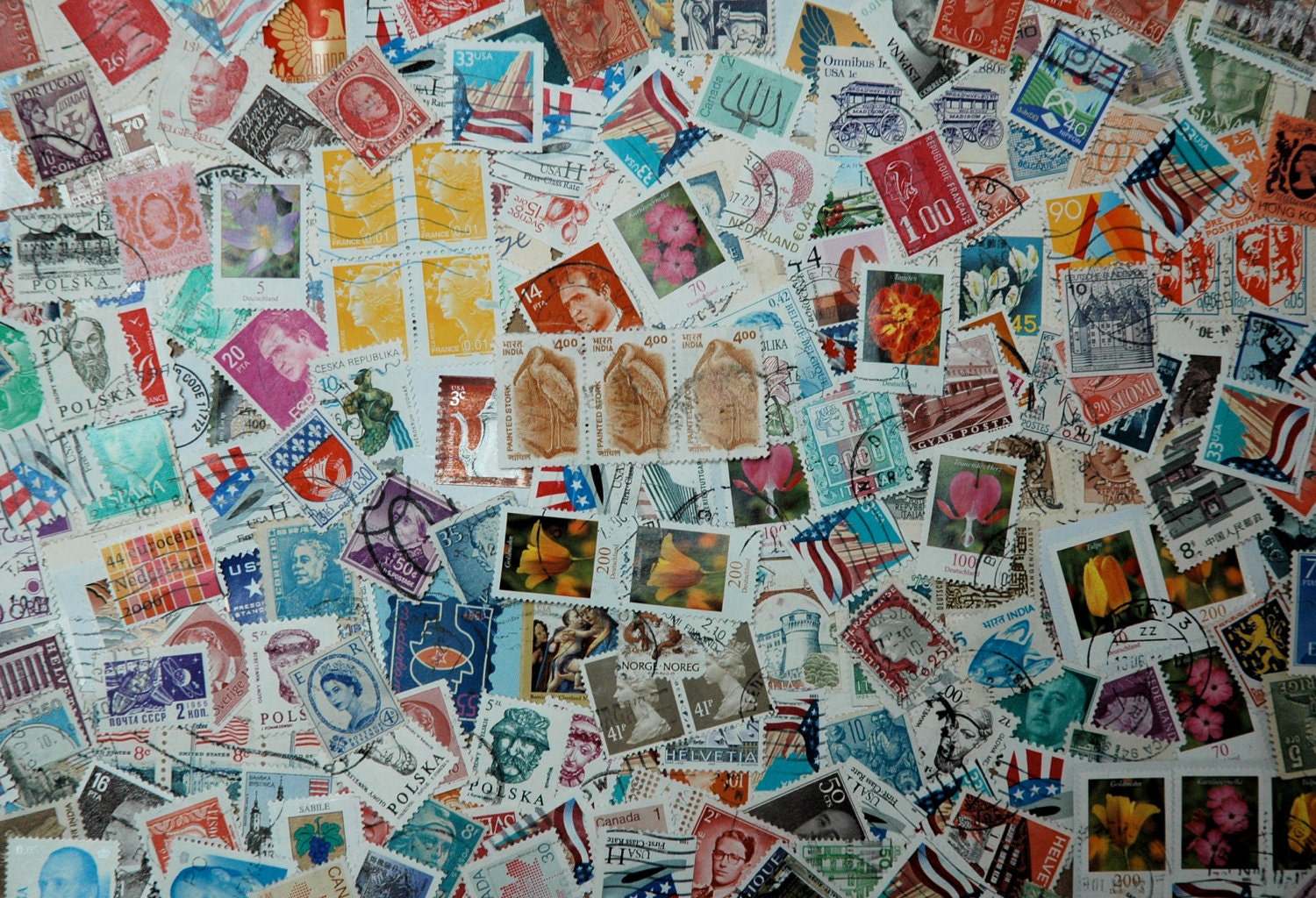 Vintage Collage Backgrounds Postal