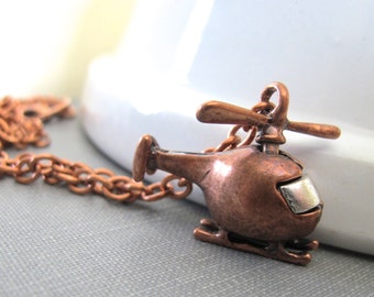 Copper helicopter | Etsy