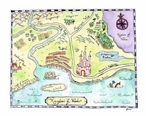 Popular items for fairy tale map on Etsy
