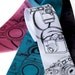 Camera Necktie. Vintage cameras print silkscreen mens tie.