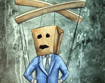 Pull string puppet | Etsy