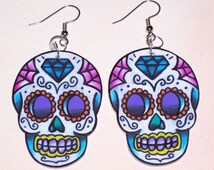 Unique sugar skull diamond related items | Etsy