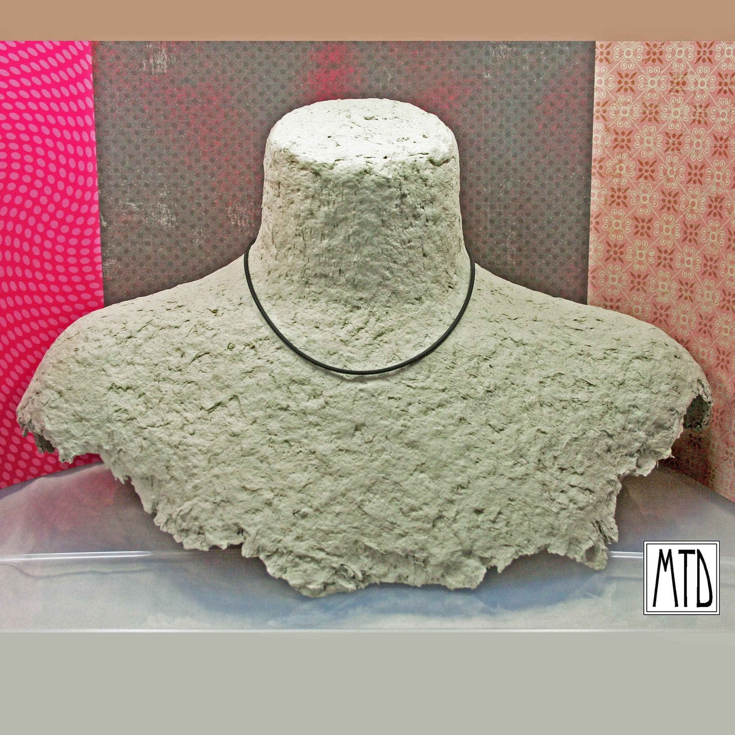 Papier Mache Display Bust Off With Their Heads by