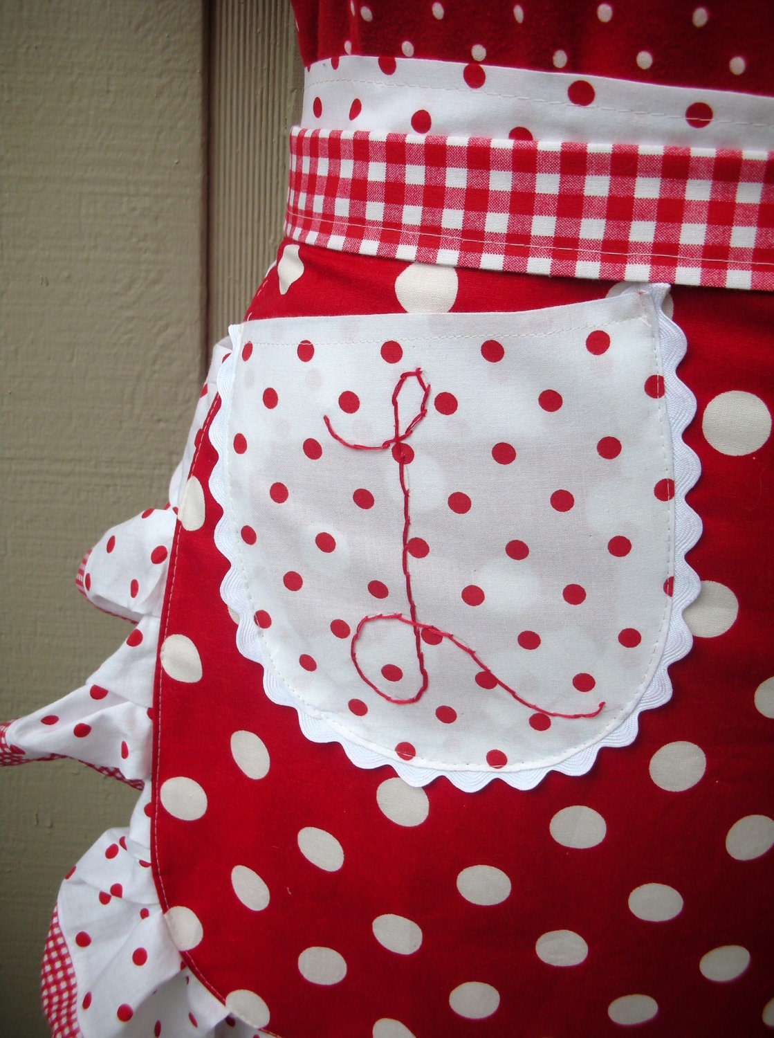 Aprons Personalized Aprons Womens Half Aprons by AnniesAttic