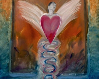 Unique surreal angel art related items | Etsy