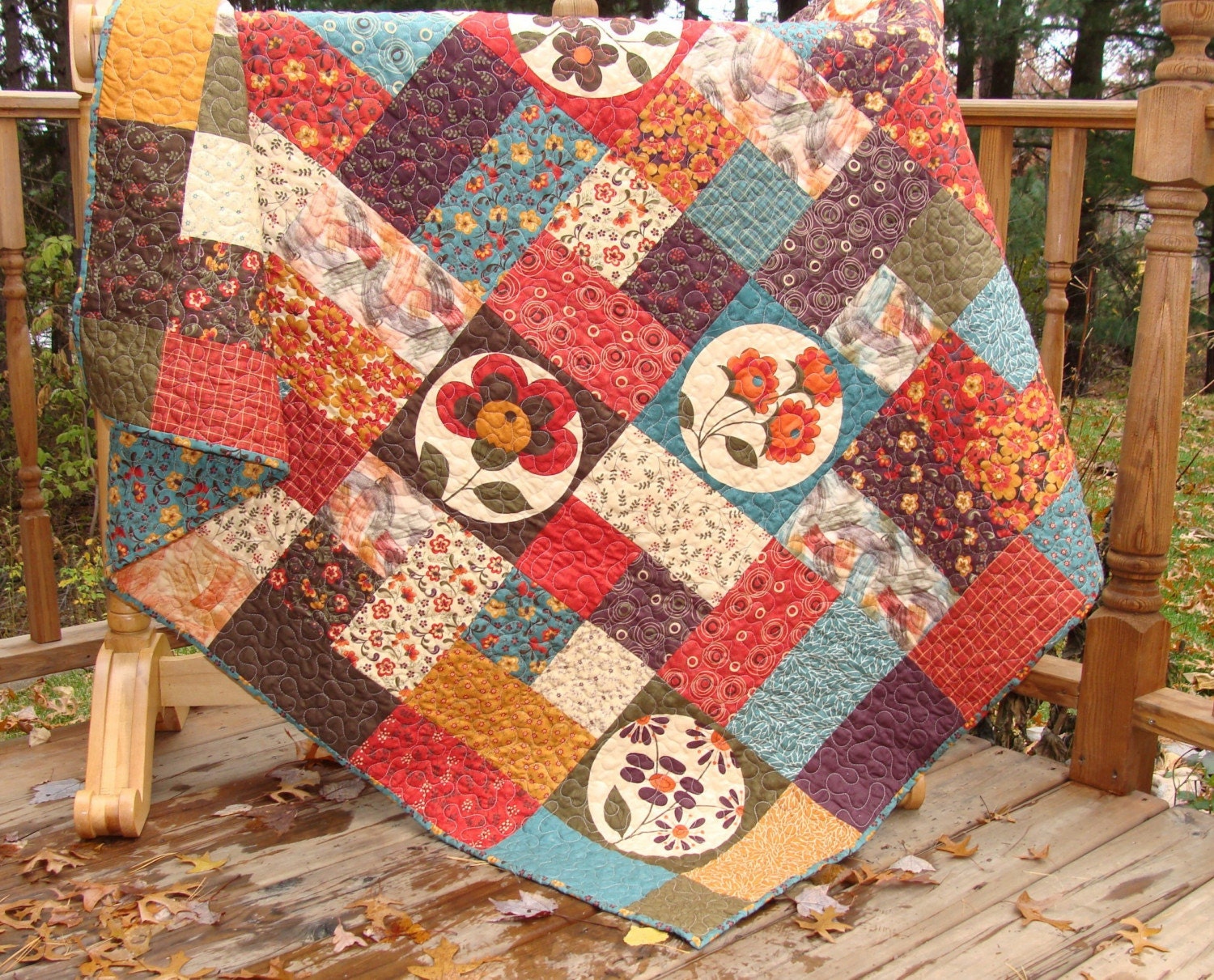 Essence Quilt Kit fabrics by Sandy Gervais pattern by Carlene
