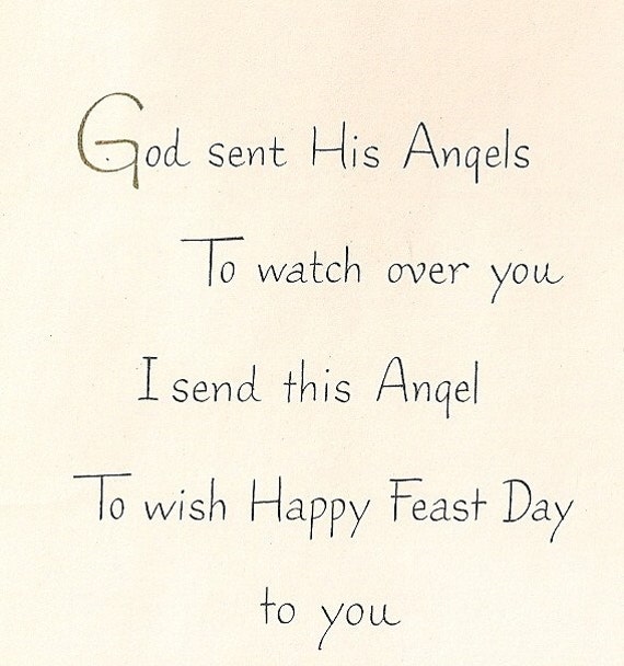 Happy Feast Day Catholic greeting card for that special