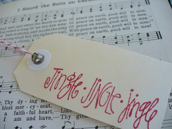 Christmas Gift Tags Jingle Bell Red