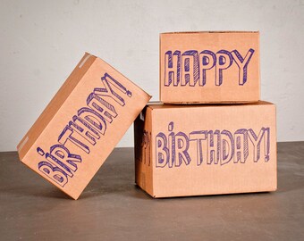 Popular items for birthday box on Etsy