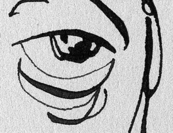 Glare an original ink drawing by daupo on Etsy