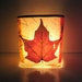 Autumn Maple Leaf Luminary by paperplanet on Etsy