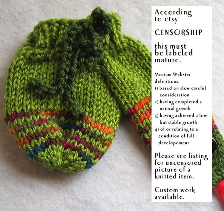 Trouser Snake willie warmer green willy warmer or penis