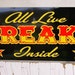 Circus Sideshow Freakshow sign by cinda on Etsy