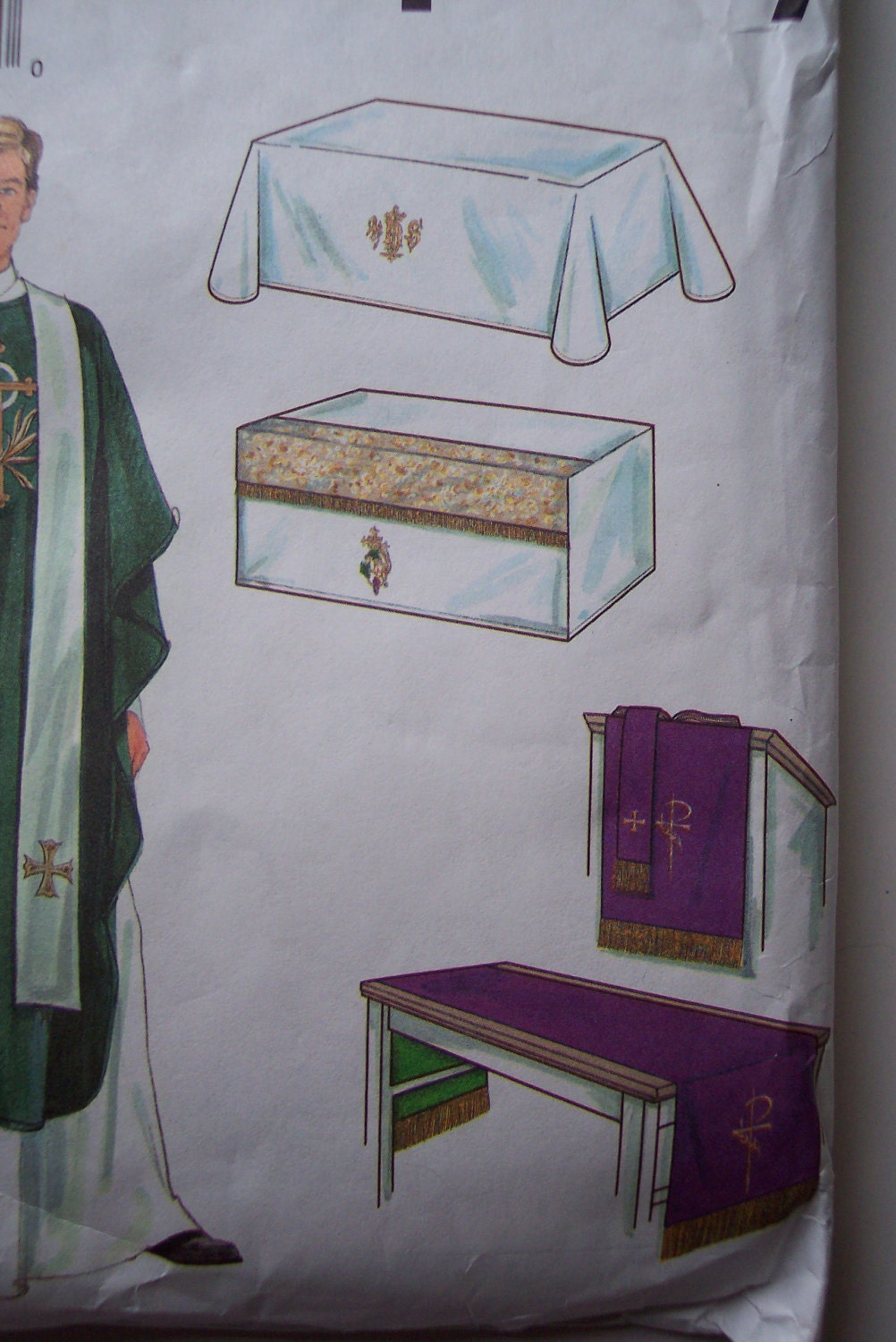 Altar Cloths Vestments Bookmark Sewing Pattern Simplicity 7950
