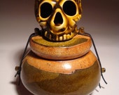 Items similar to Skull Urn Covered Jar on Etsy
