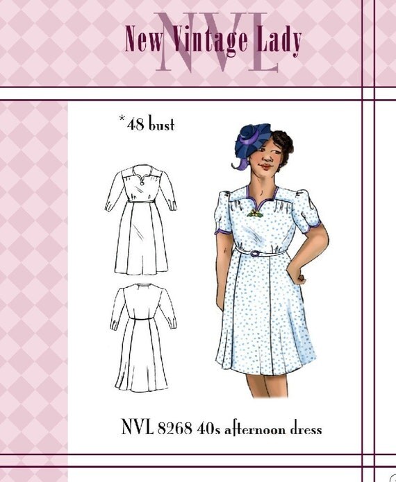 1940s Sewing Patterns - Dresses, Overalls, Lingerie etc