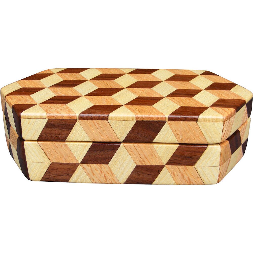 Small Hexagon Tumbling Block Box