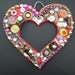Valentines Debris Heart Picture Frame 6 by nolasalvage on Etsy